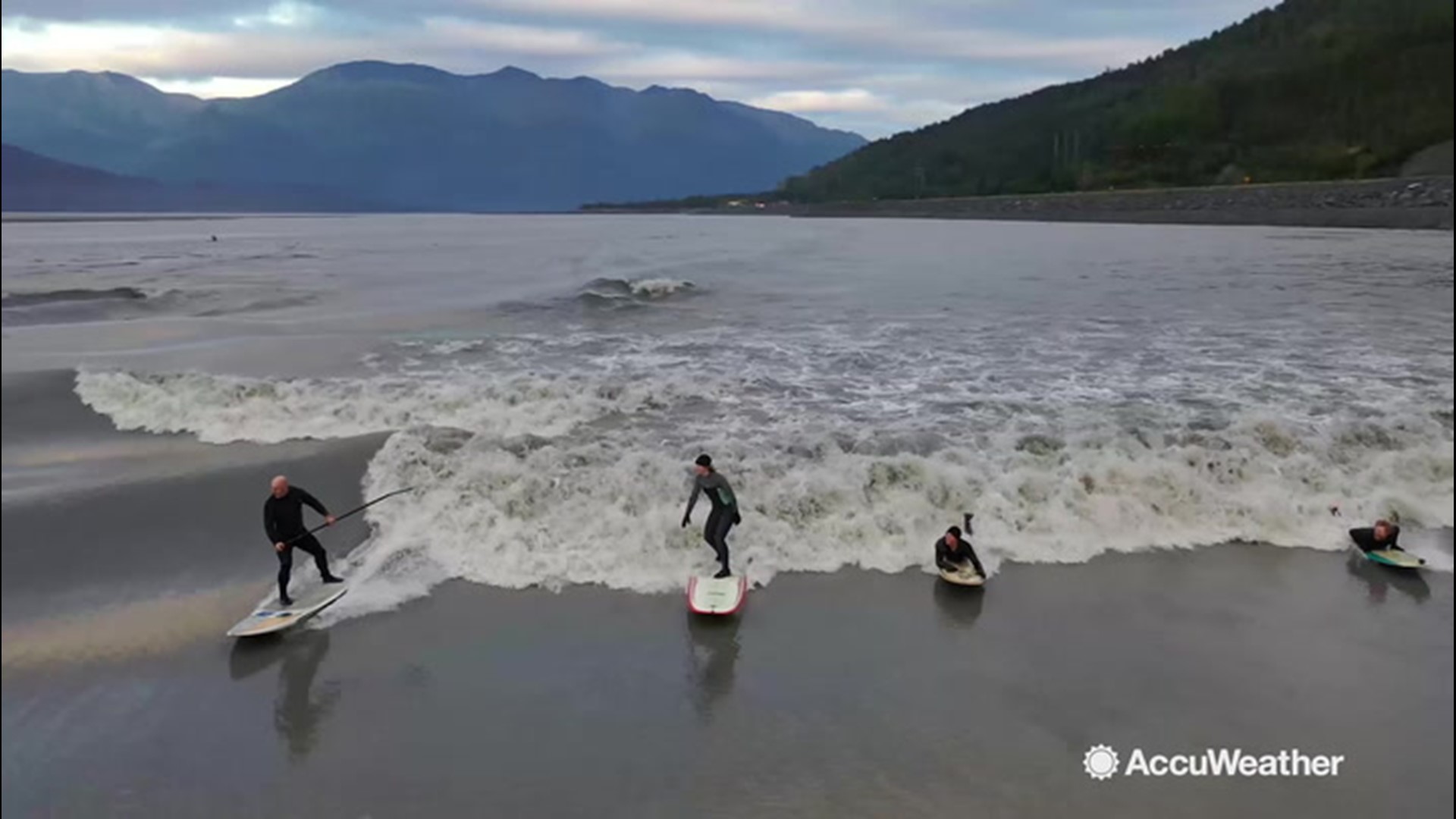 Surfing the Great Alaskan Bore Tide | king5.com