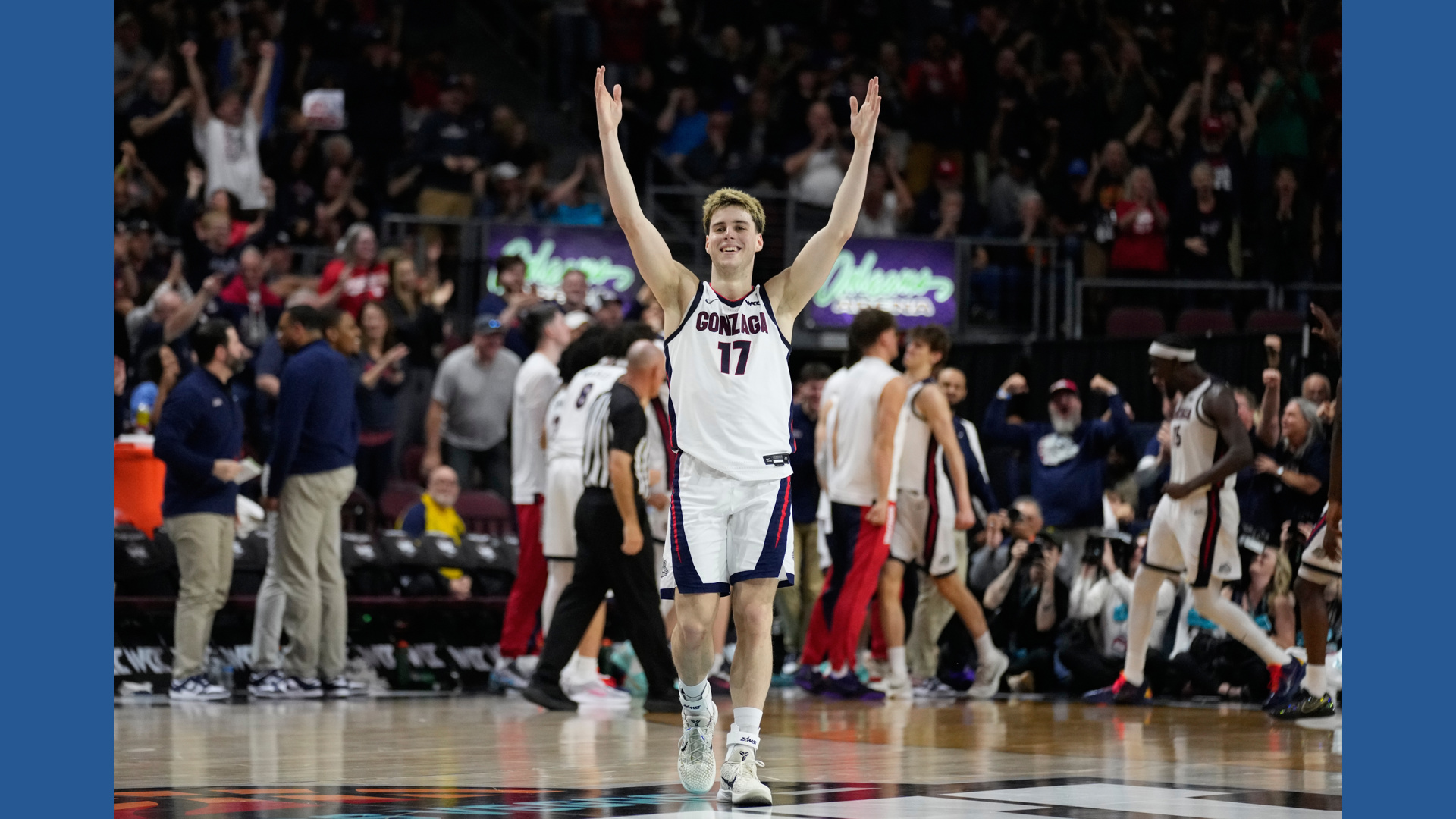 No. 12 Gonzaga beats Santa Clara 79-68 to win the WCC tournament in its ...