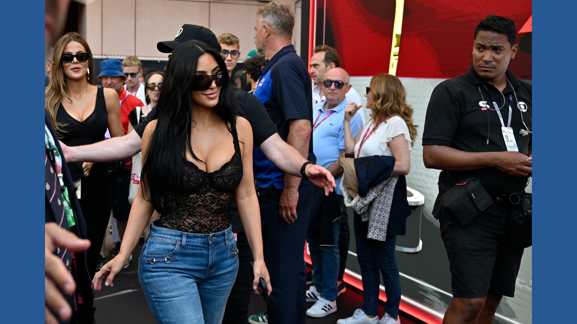 Kim Kardashian watches Lewis Hamilton claim 2nd place at the Monaco ...