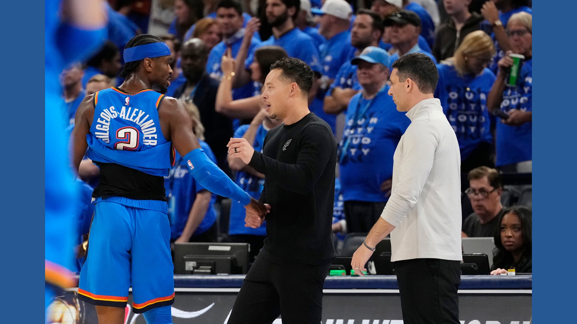 Gilgeous-Alexander tips his cap after Thunder fall to Spurs in Game 7 ...