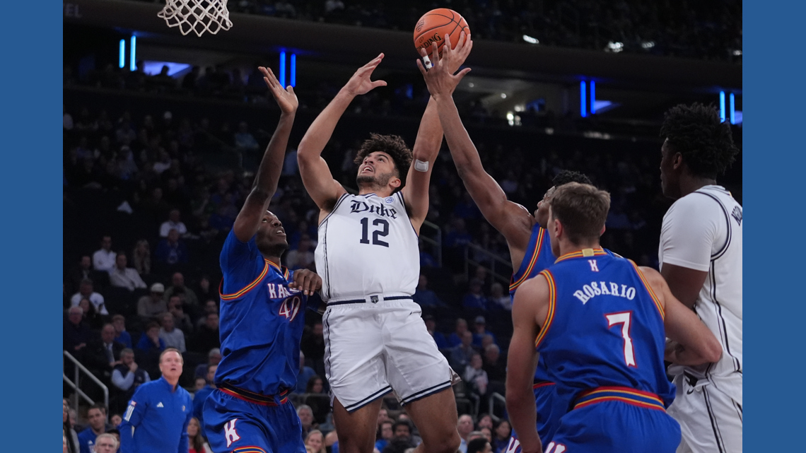 Cameron Boozer scores 18 points as No. 5 Duke outlasts No. 24 Kansas 78 ...