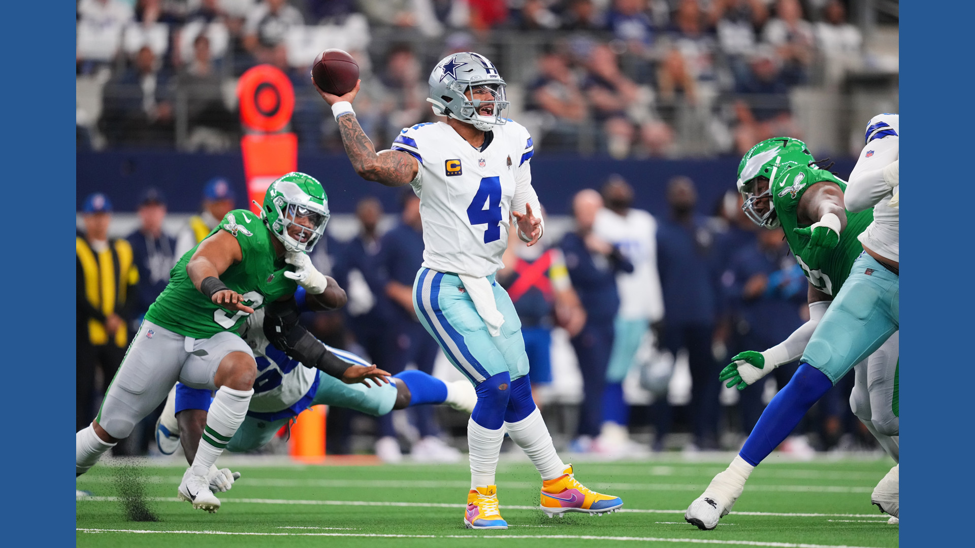 Dak Prescott breaks Tony Romo's franchise record for yards passing with ...