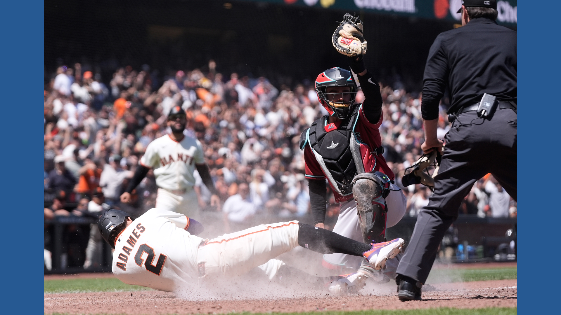 Diamondbacks beat Giants 3-2 for series sweep, 10th win in 11 games ...