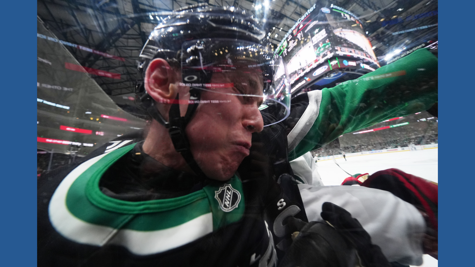Stars defenseman Nils Lundkvist avoids hospital after taking a skate to ...