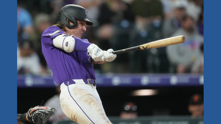 Jake McCarthy hits 2-run homer, drives in 4 runs in the Rockies' 8-3 ...