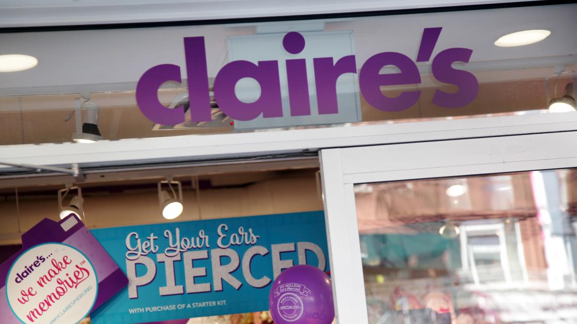 Claire's closing 18 stores after bankruptcy filing: See full list of ...
