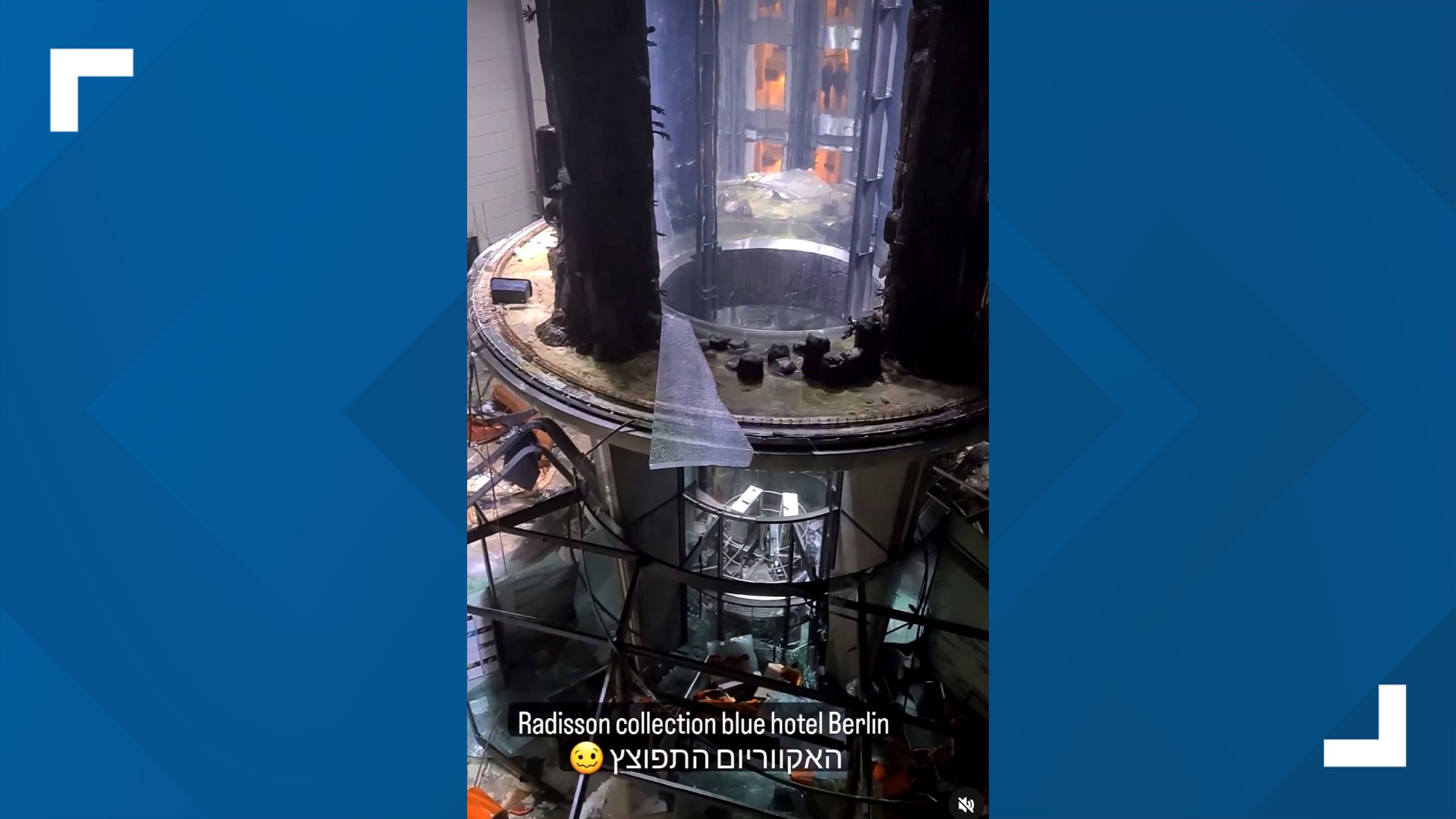 AquaDom aquarium, world's largest, bursts in Berlin | king5.com