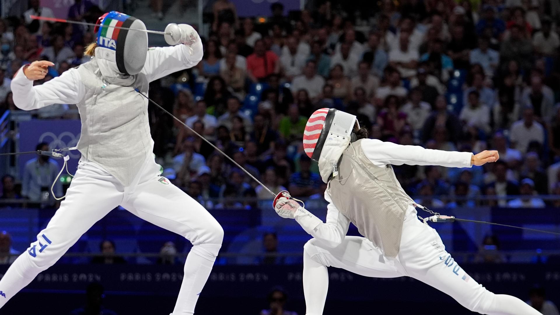 US wins team fencing event for 1st time, Kiefer gets 3rd gold | king5.com