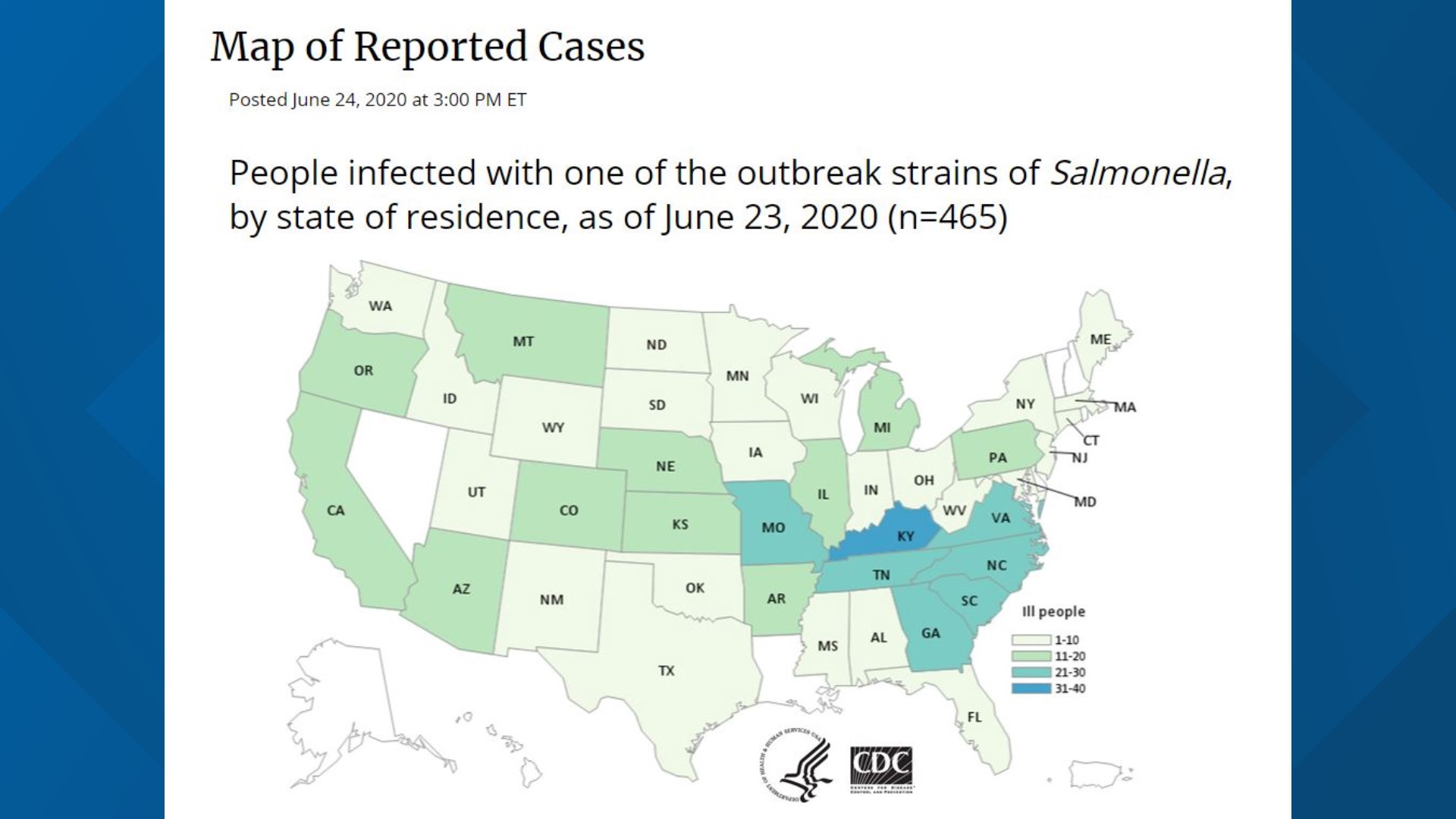 CDC: 465 salmonella cases in 42 states tied to backyard poultry | king5.com