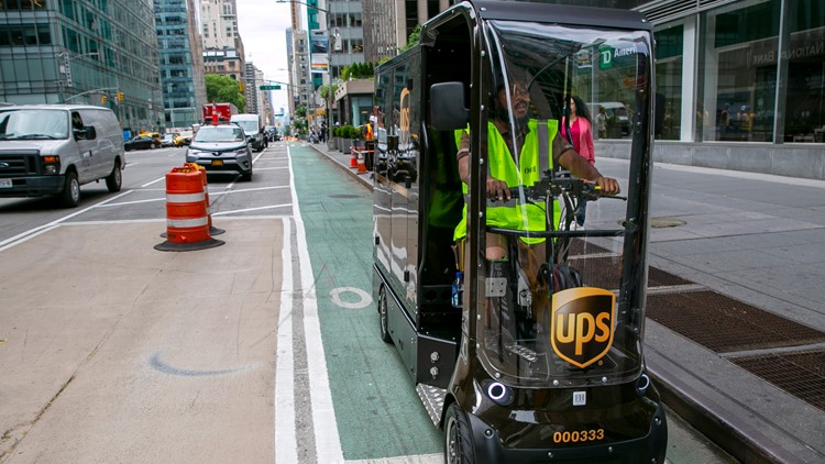UPS tests battery-powered cycle carts in NYC | king5.com