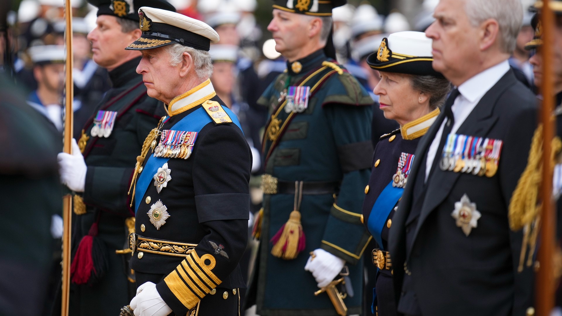 Why is Princess Anne in military uniform at queen's funeral | king5.com