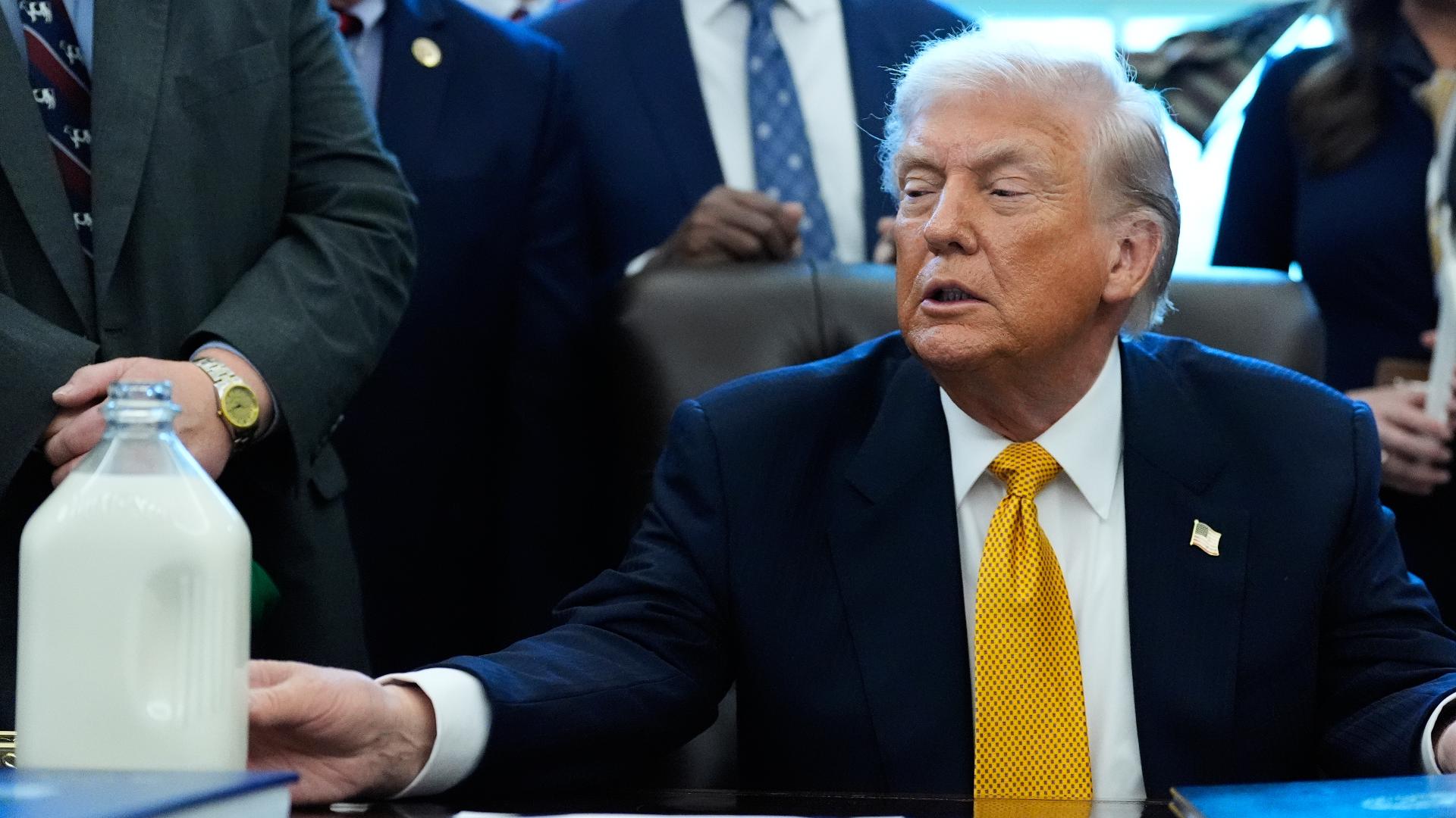 Got milk? Trump signs bill allowing schools to offer whole and 2% milk ...