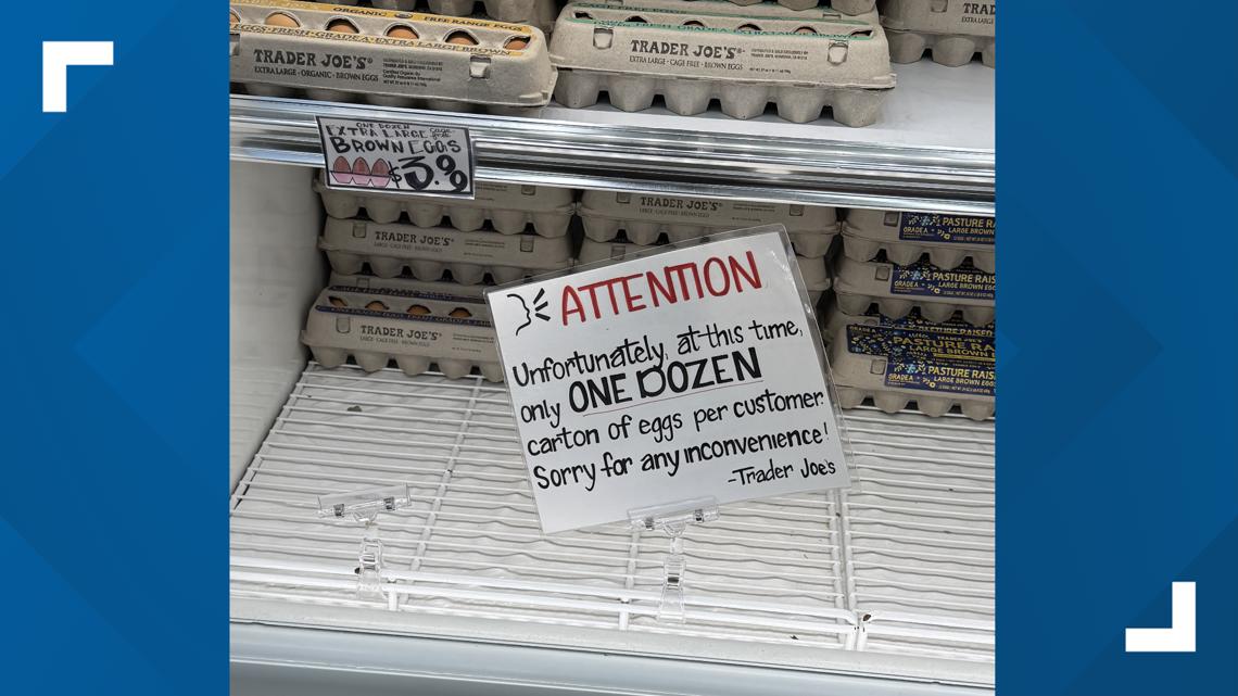 Trader Joe's limiting how many eggs people can buy each day | king5.com