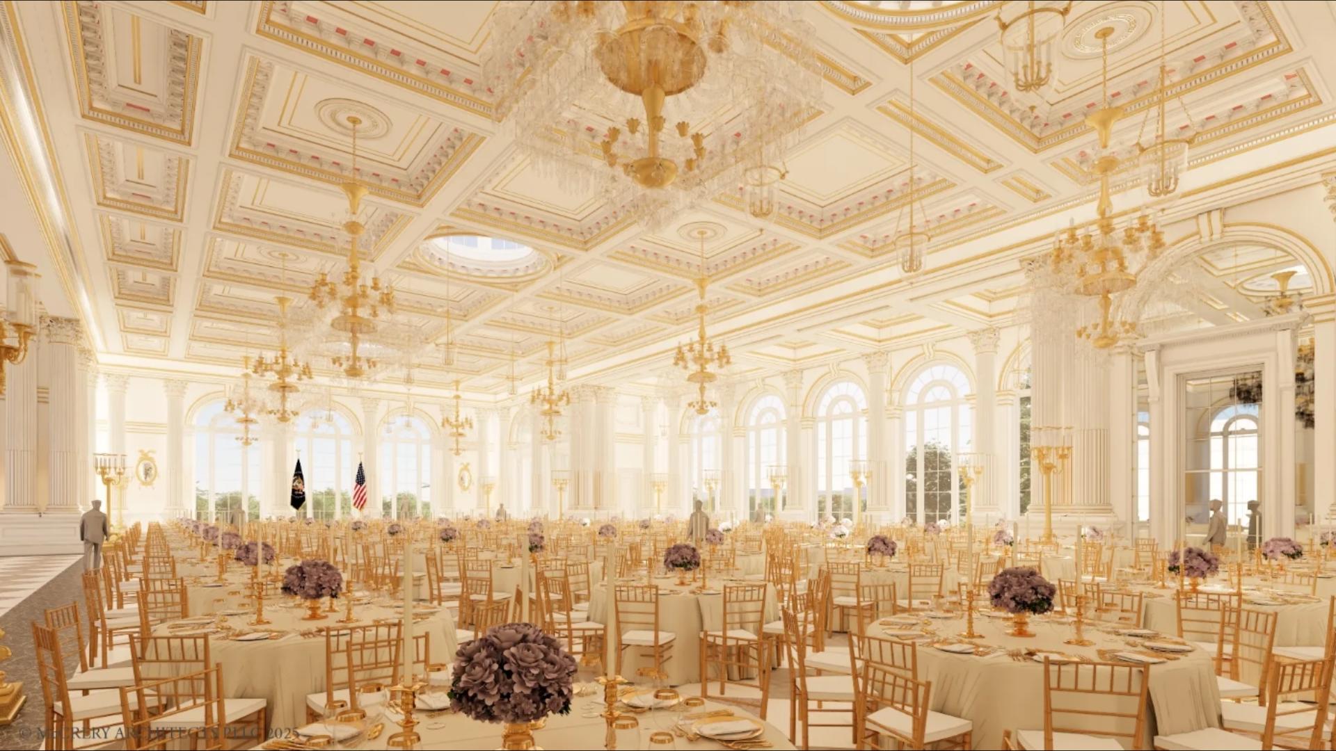 Trump to build a new 90,000-square-foot White House ballroom | king5.com