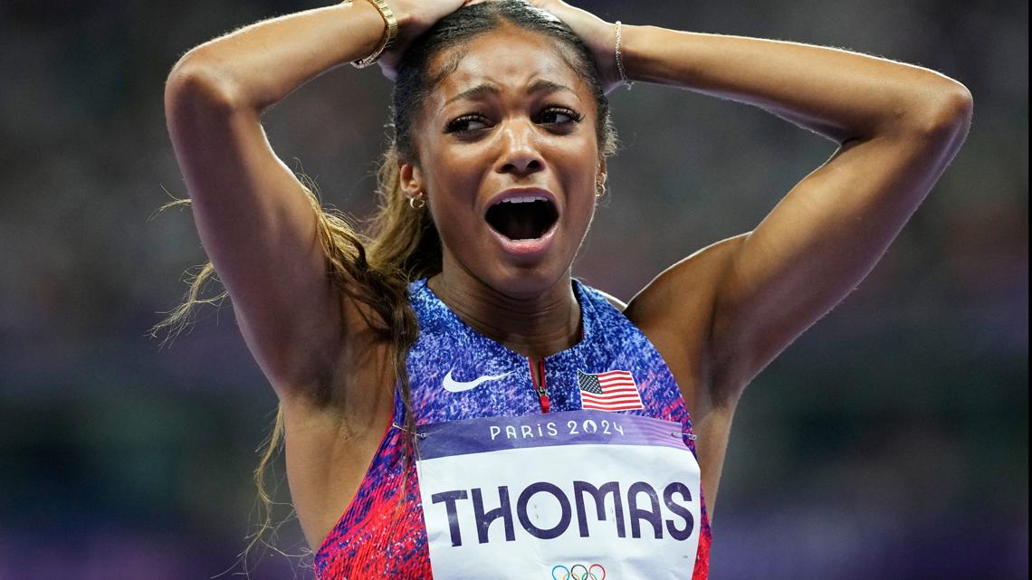 Paris Olympics women's 200M final top moments | king5.com