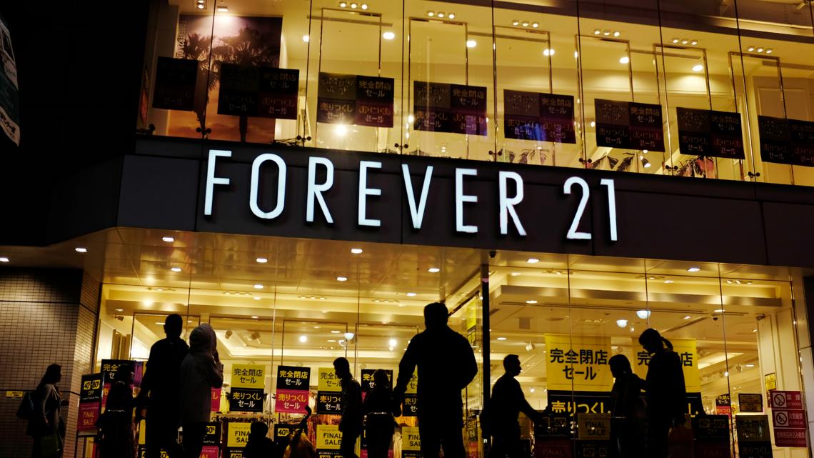 Forever 21 files for bankruptcy amid fading US mall traffic | king5.com