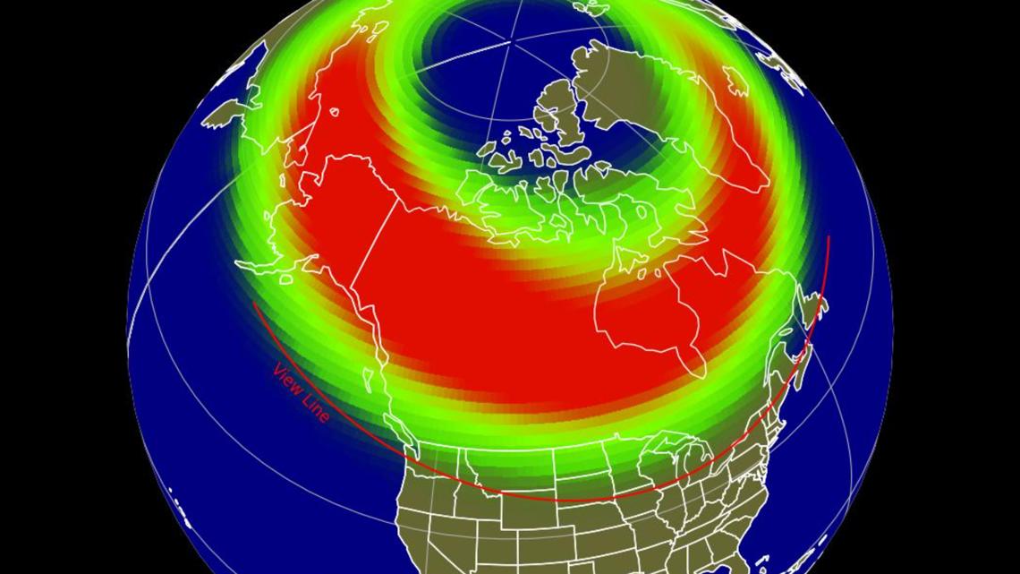 Northern lights could be visible in up to 15 states Tuesday night, NOAA ...