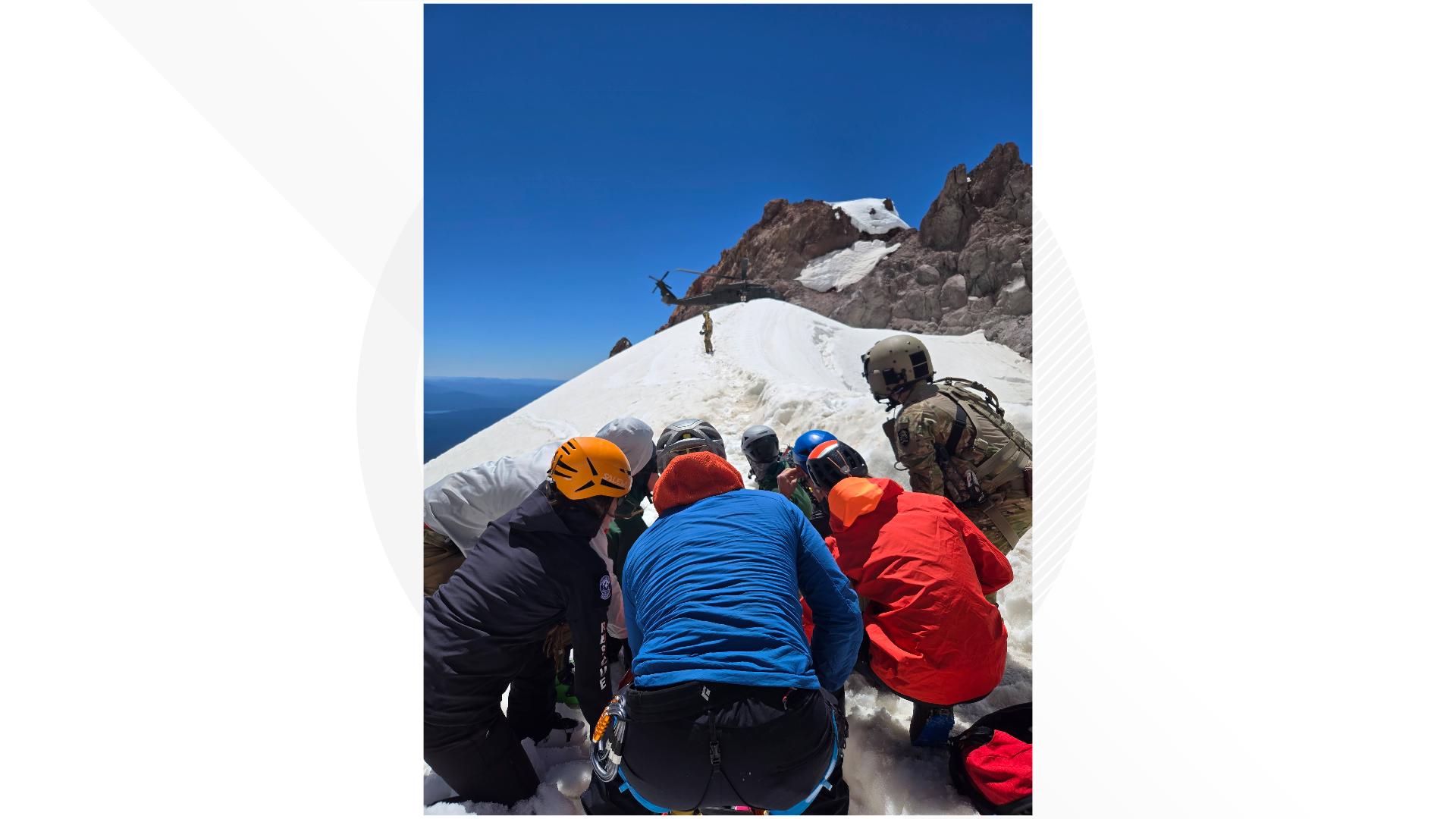 Man airlifted after 700-foot fall down Mount Hood | king5.com