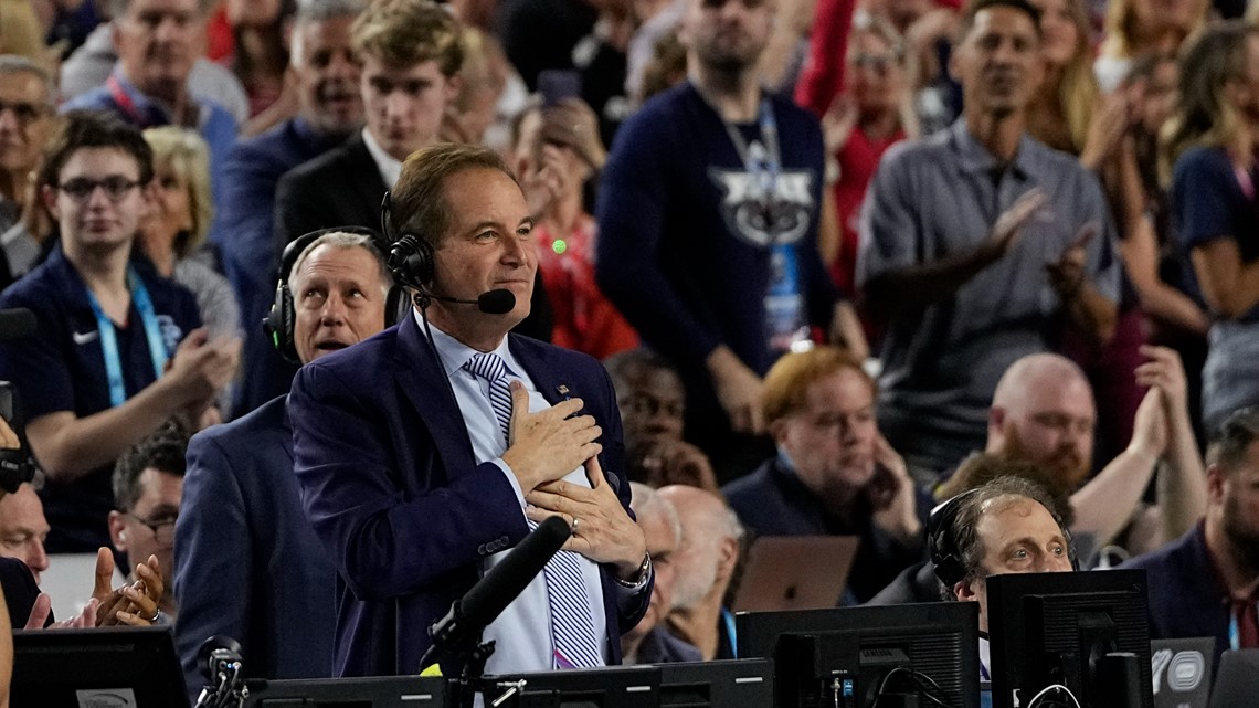 Jim Nantz prepares to call his final NCAA Tournament game on CBS ...