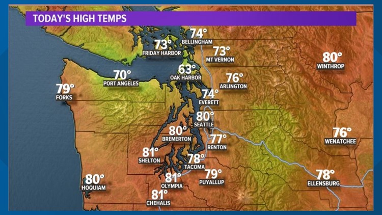 Seattle hits 80 degrees for the first time in 2021 | king5.com