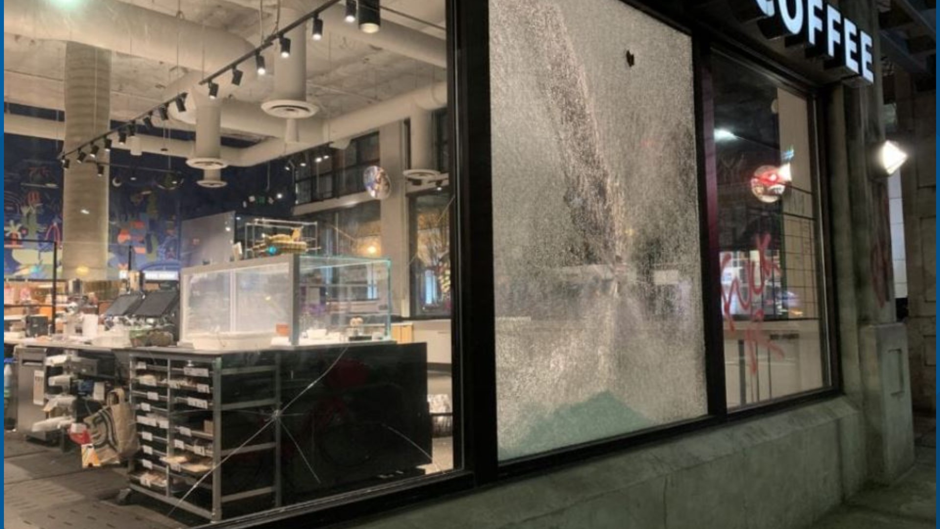 13 arrested for property damage, assault after destructive march in ...