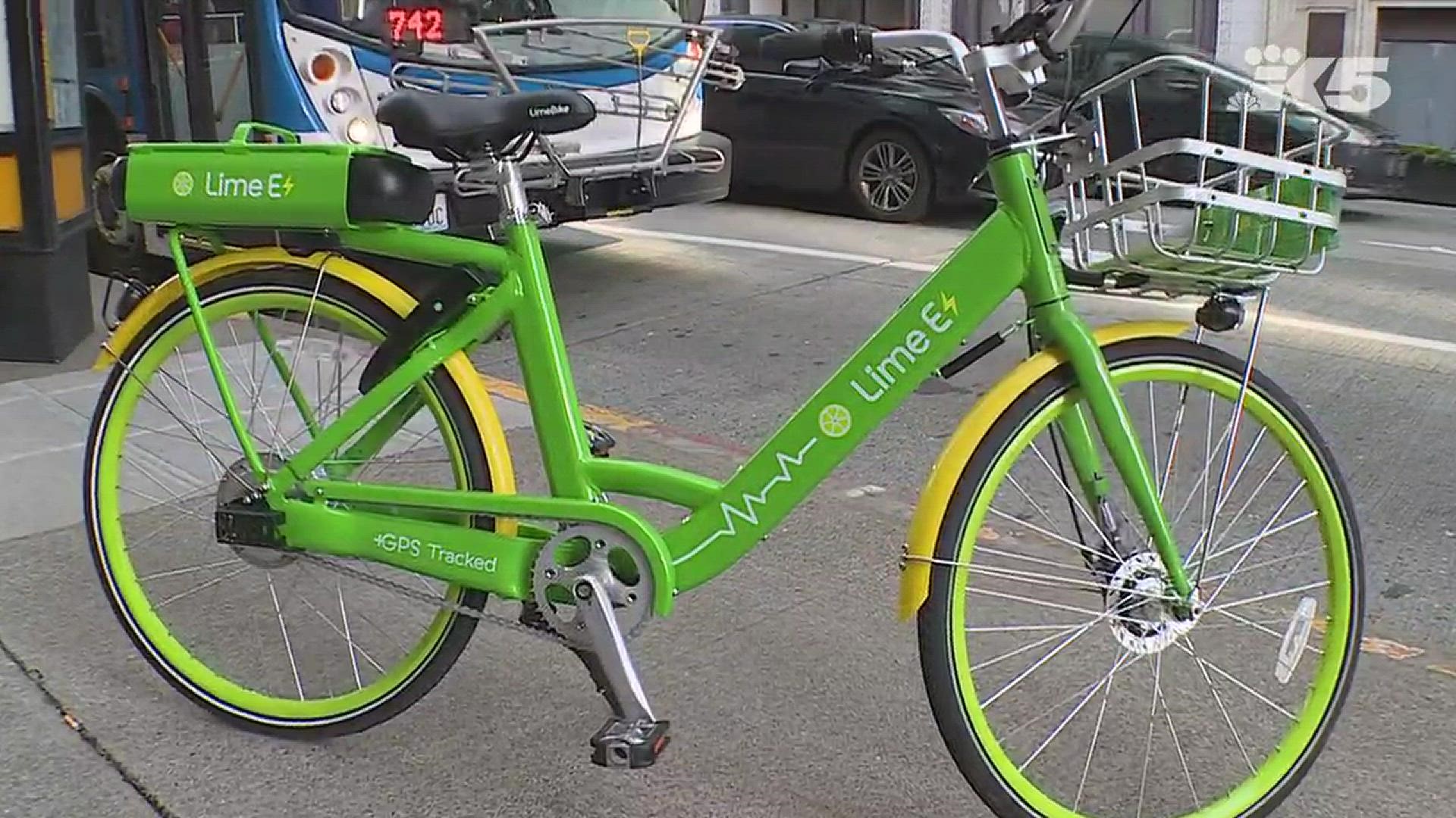 LimeBike launches electric-assist bikes in Seattle | king5.com