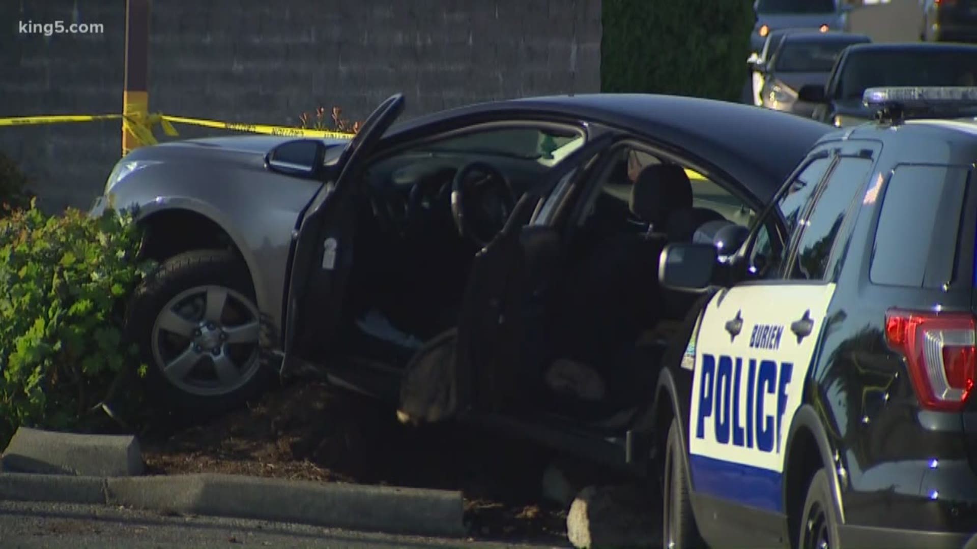 Suspect in custody after officer-involved shooting, carjacking and Burien standoff | king5.com