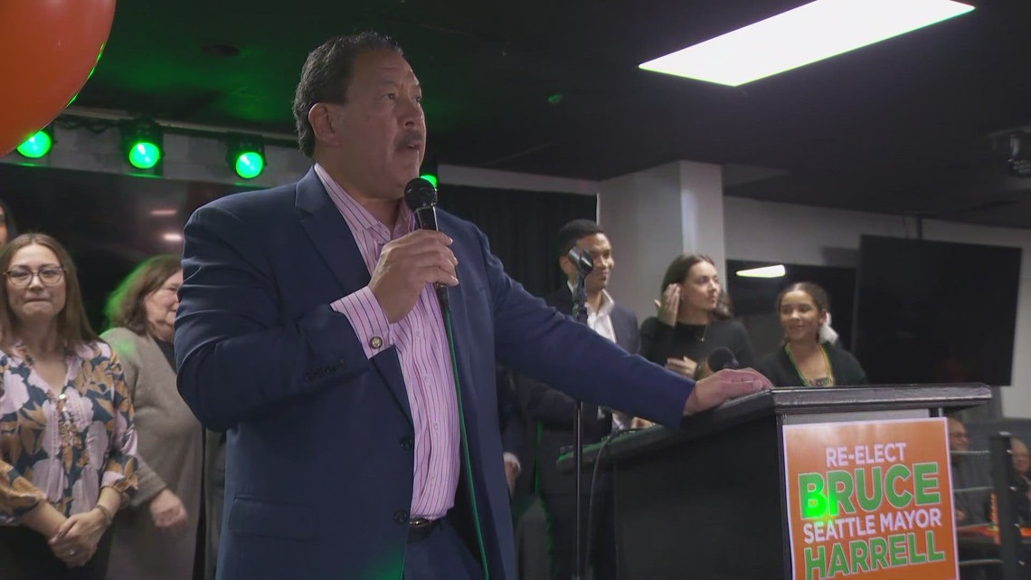 Seattle Mayor Bruce Harrell leads in reelection over Katie Wilson ...