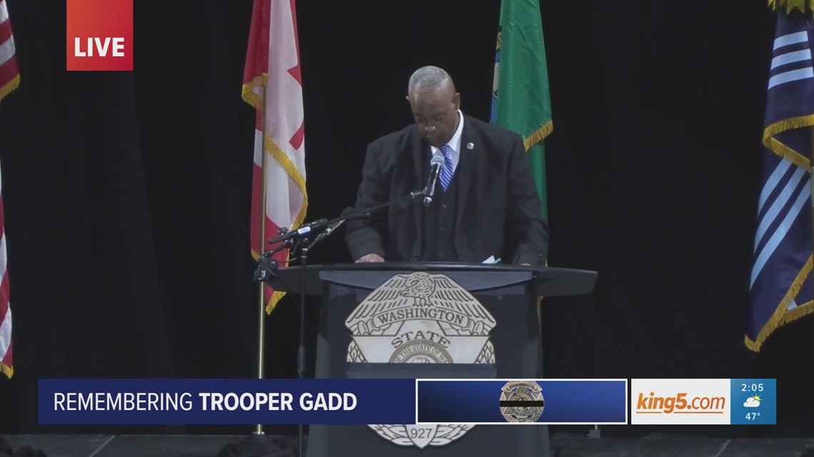 WSP Chief John Batiste remembers fallen Trooper Chris Gadd | king5.com
