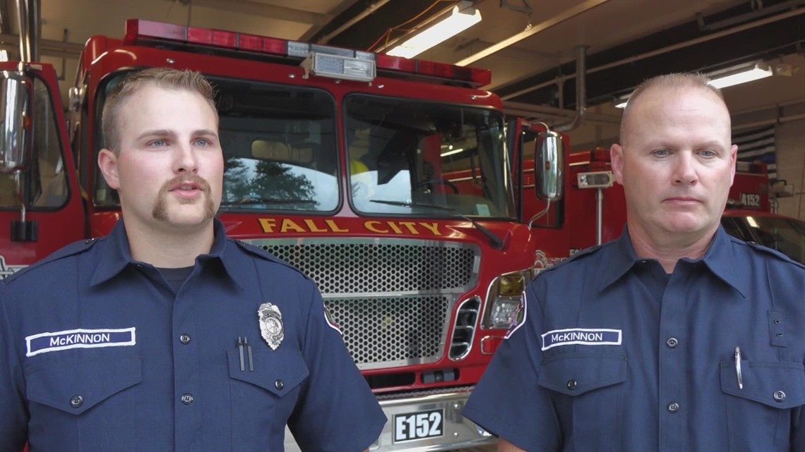 Father and son work side-by-side at Fall City Fire Department | king5.com