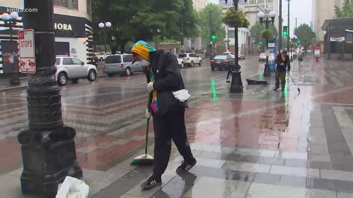 Cleanup begins after violent protests in downtown Seattle | king5.com