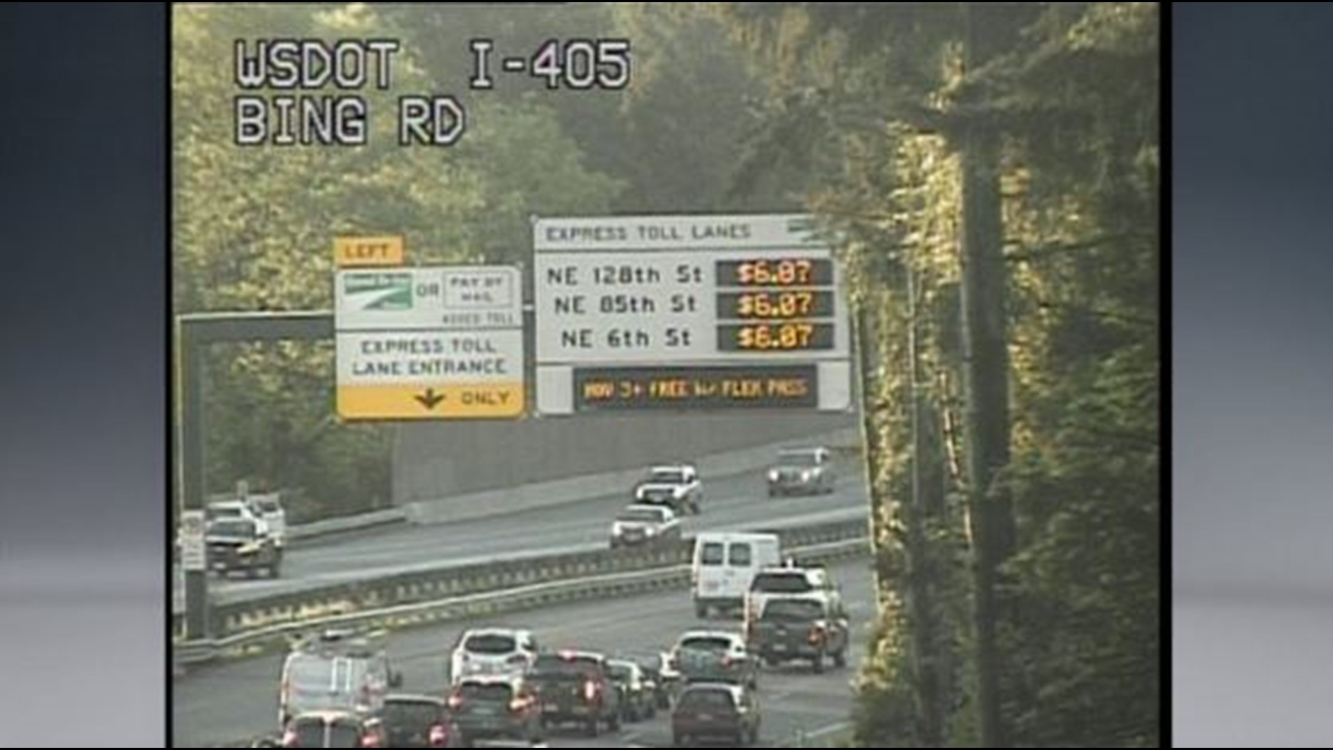 I-405 toll signs were showing weird numbers Monday. Here's why | king5.com