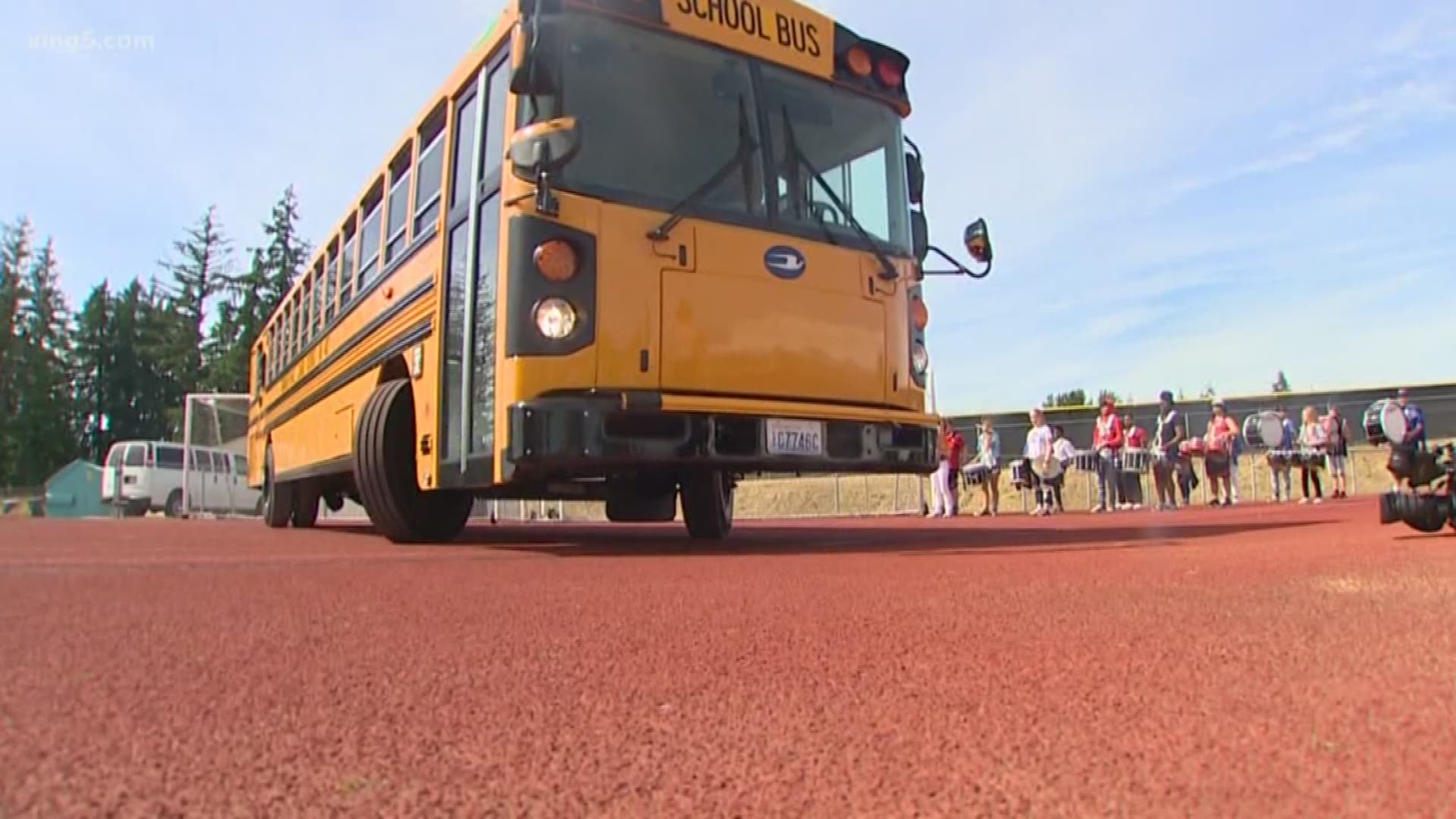 Washington's 1st electric school bus unveiled in Tacoma | king5.com