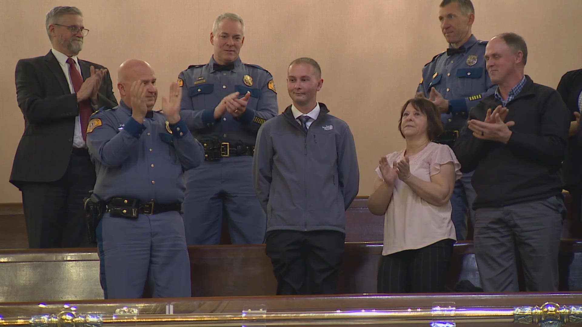 Wsp Trooper Who Was Shot In The Face Honored For His Service To The