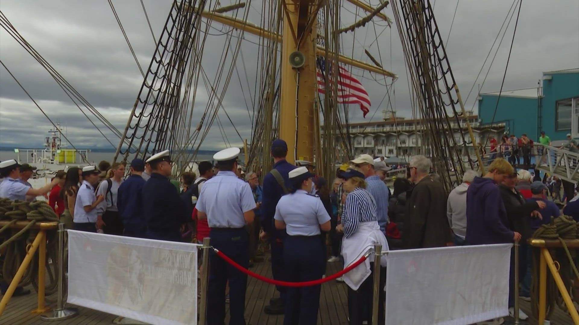 Iconic ships grace Seattle's waterfront | king5.com