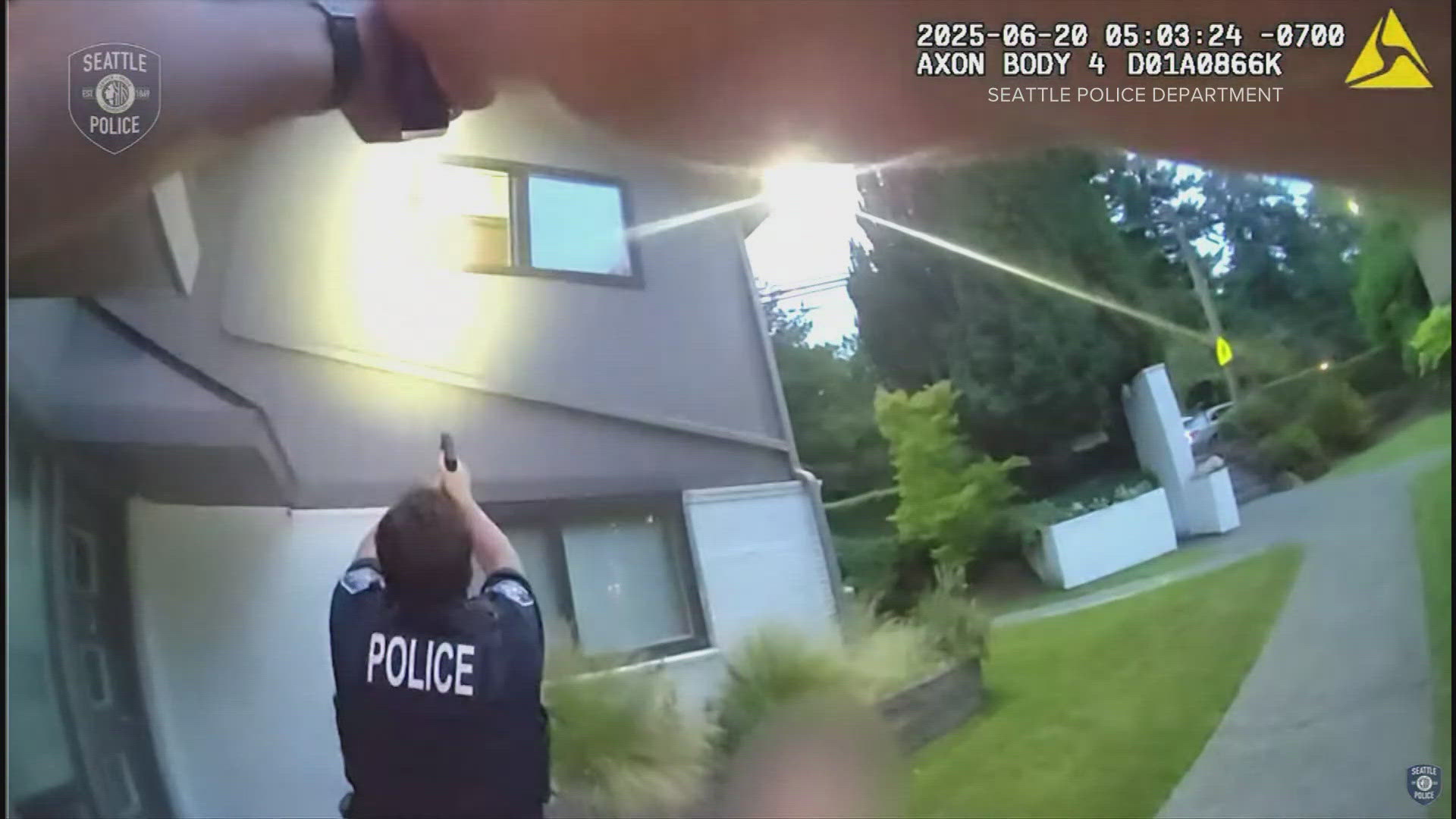 Body cam video shows Seattle officer firing at domestic violence ...
