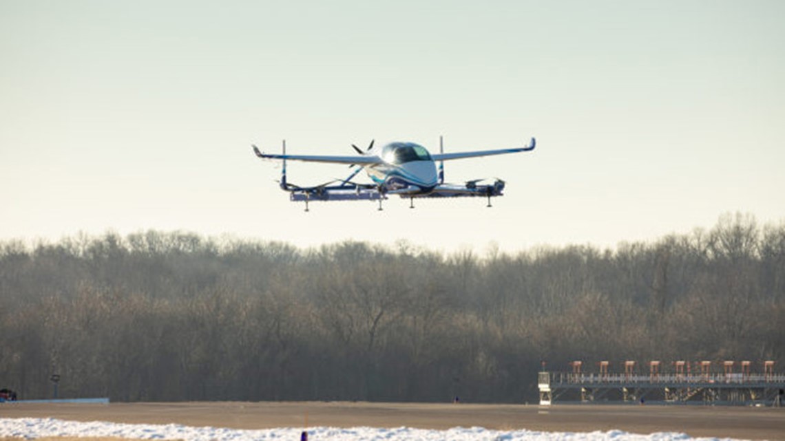 Boeing’s passenger air vehicle prototype rises into the sky for its ...
