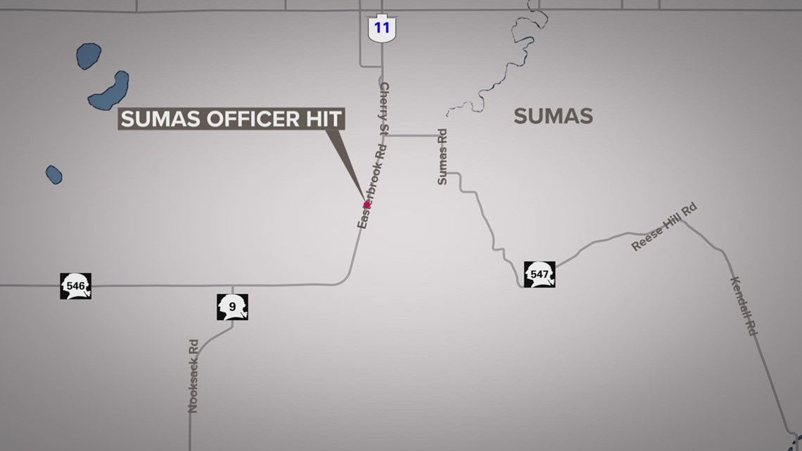 Sumas officer hit, driver arrested for DUI | king5.com