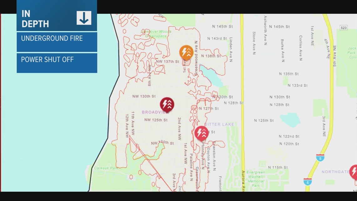 Vault fire cuts power to more than 21,000 in North Seattle | king5.com
