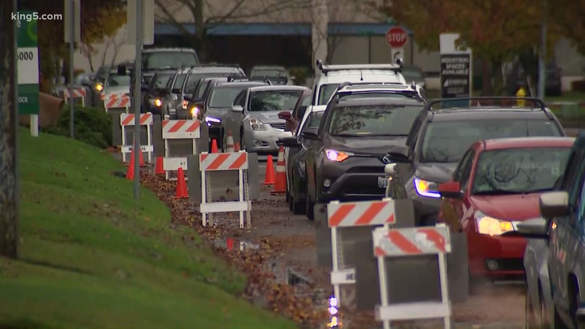 Long lines at Seattle COVID-19 testing sites before Thanksgiving as ...
