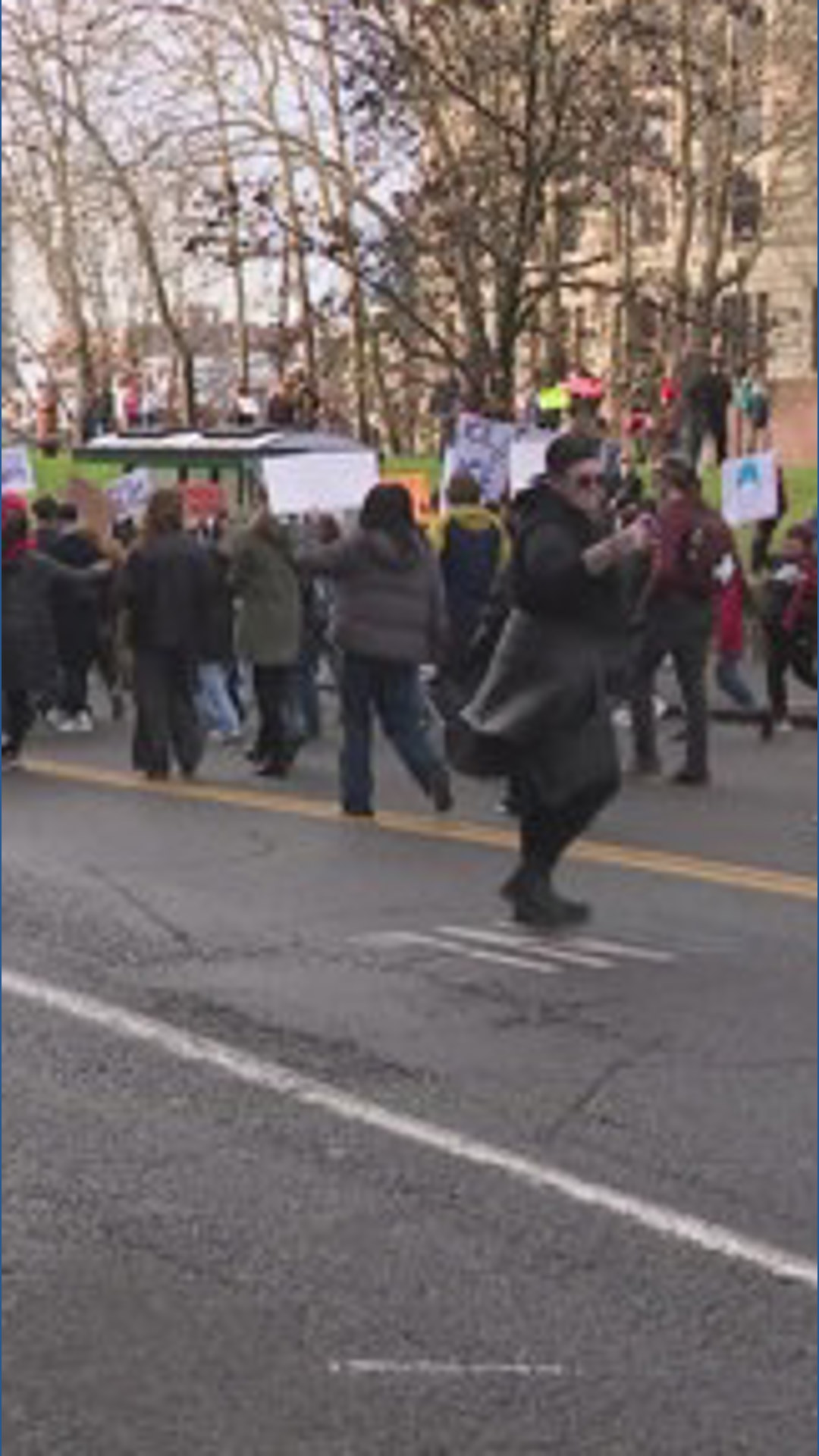 Protest blocks traffic in Capitol Hill, downtown | king5.com