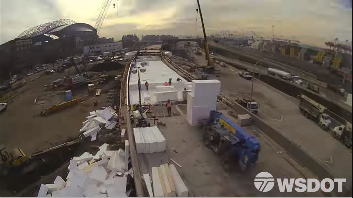 Timelapse shows 5 weeks of SR 99 ramp construction in 60 seconds ...