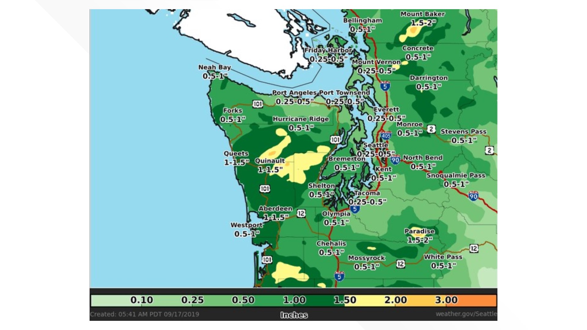Rainy, gusty weather greets Puget Sound on Tuesday | king5.com