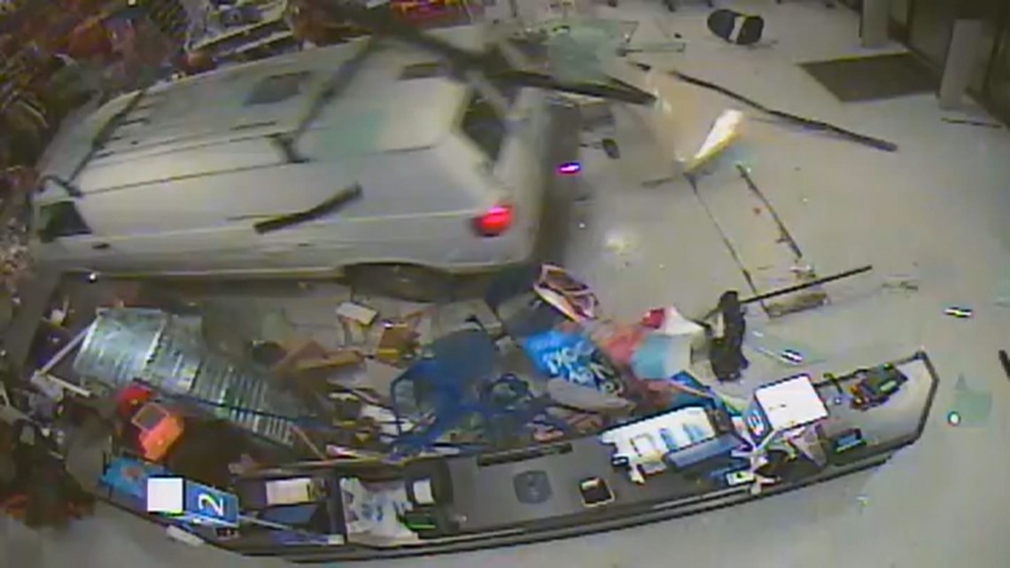 New surveillance video shows driver slamming into Ross store in Burien ...