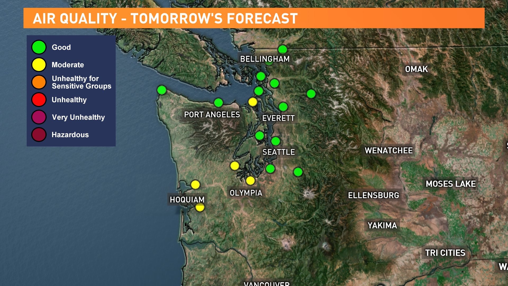 Wildfire smoke may cause hazy Washington skies on Wednesday | king5.com