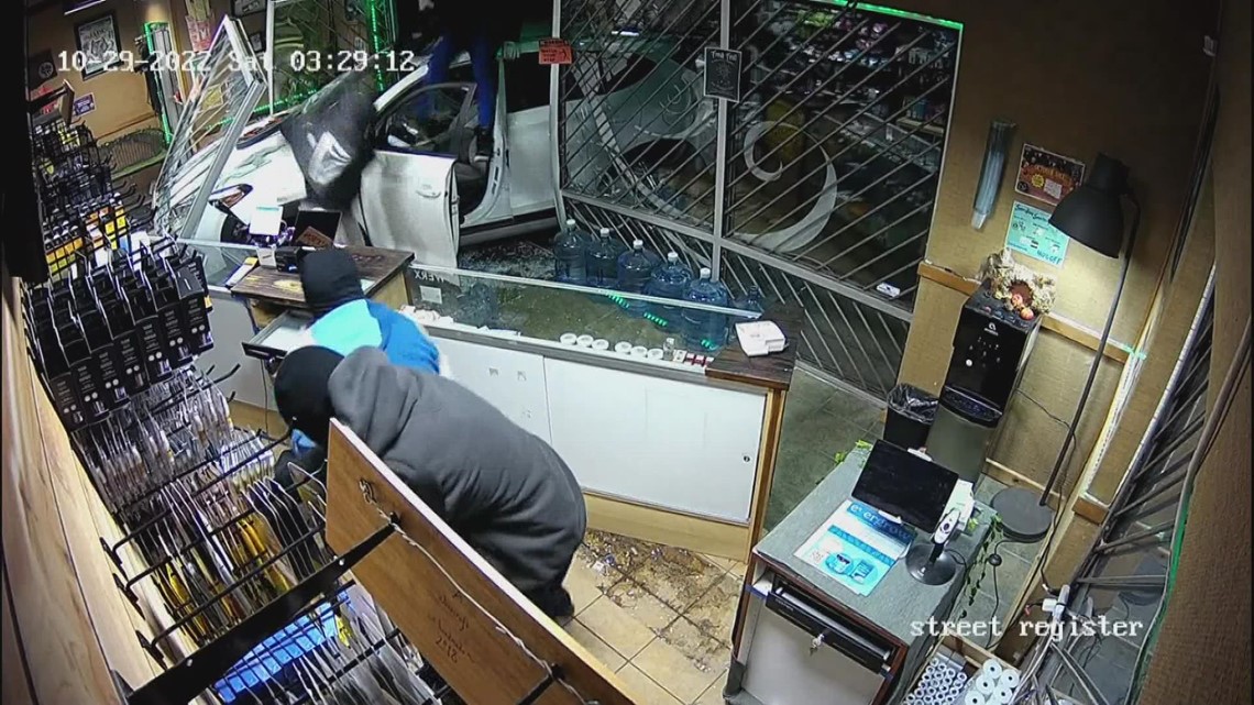 Olympia police seek suspects who rammed pot shop during robbery | king5.com