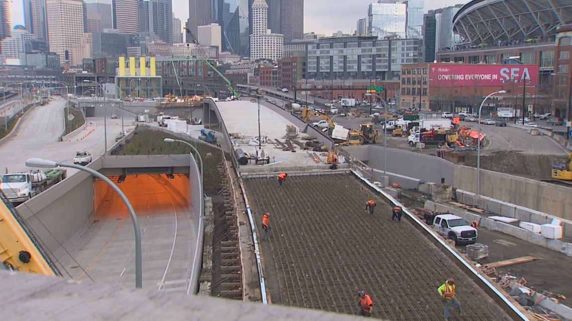 SR 99 tunnel work continues to move quickly in Seattle | king5.com