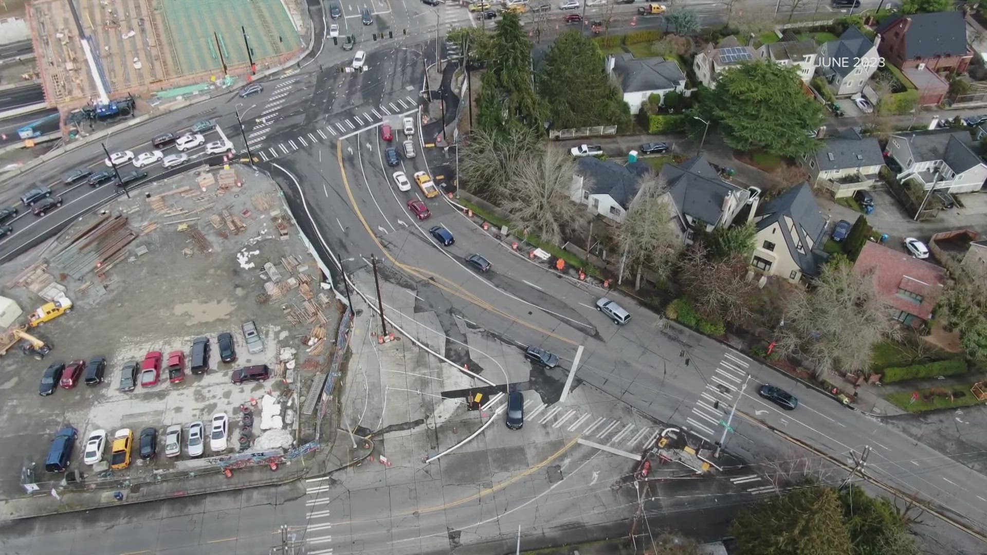 Entering SR 520 from Montlake Boulevard in Seattle is now easier ...