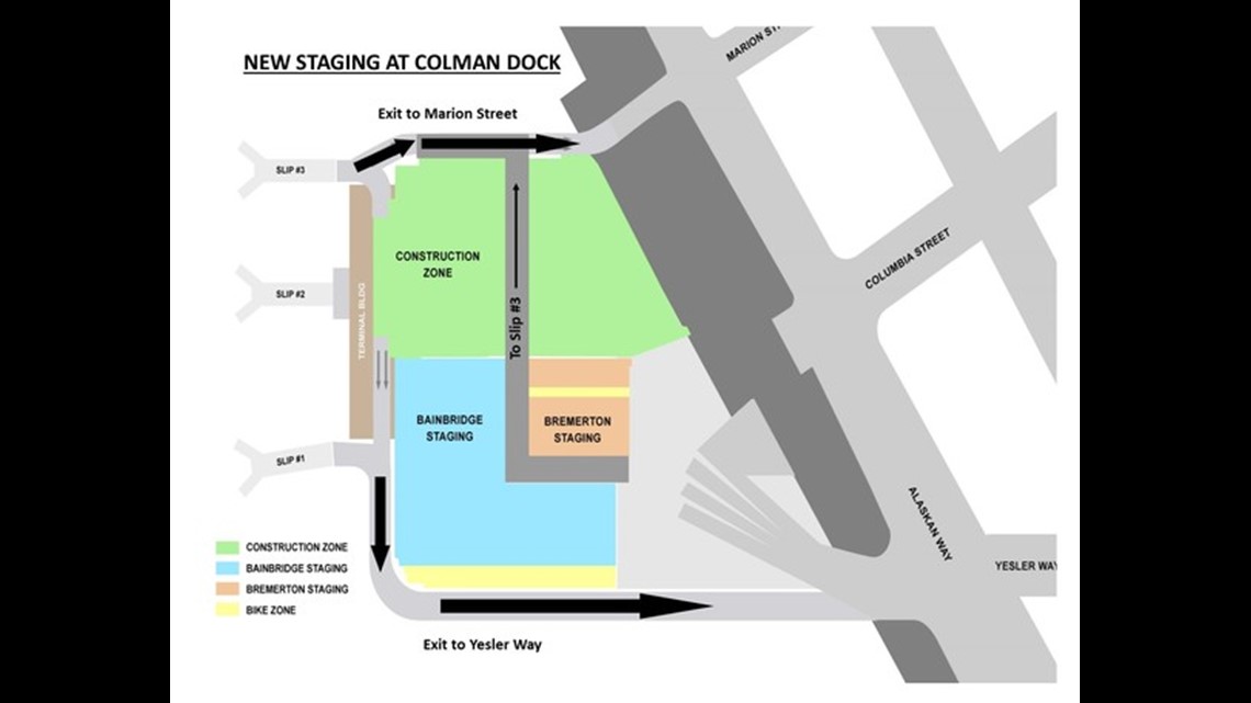 Colman Dock returns to regular ferry schedule after two weeks of delays ...
