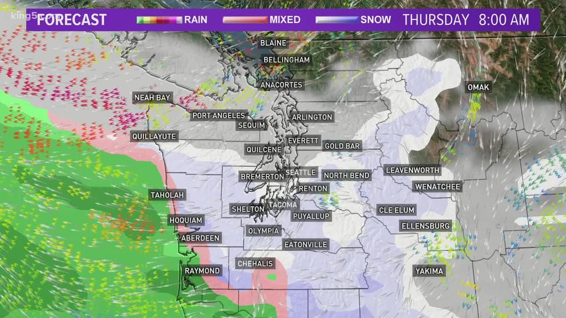 Lowland snow aiming for Puget Sound later this week with freezing ...